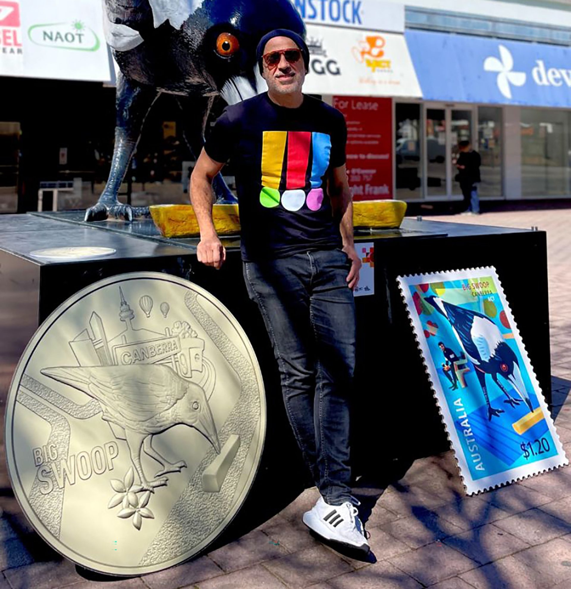Canberra artist Yanni Pounartzis unveils Big Swoop collectible coin and ...