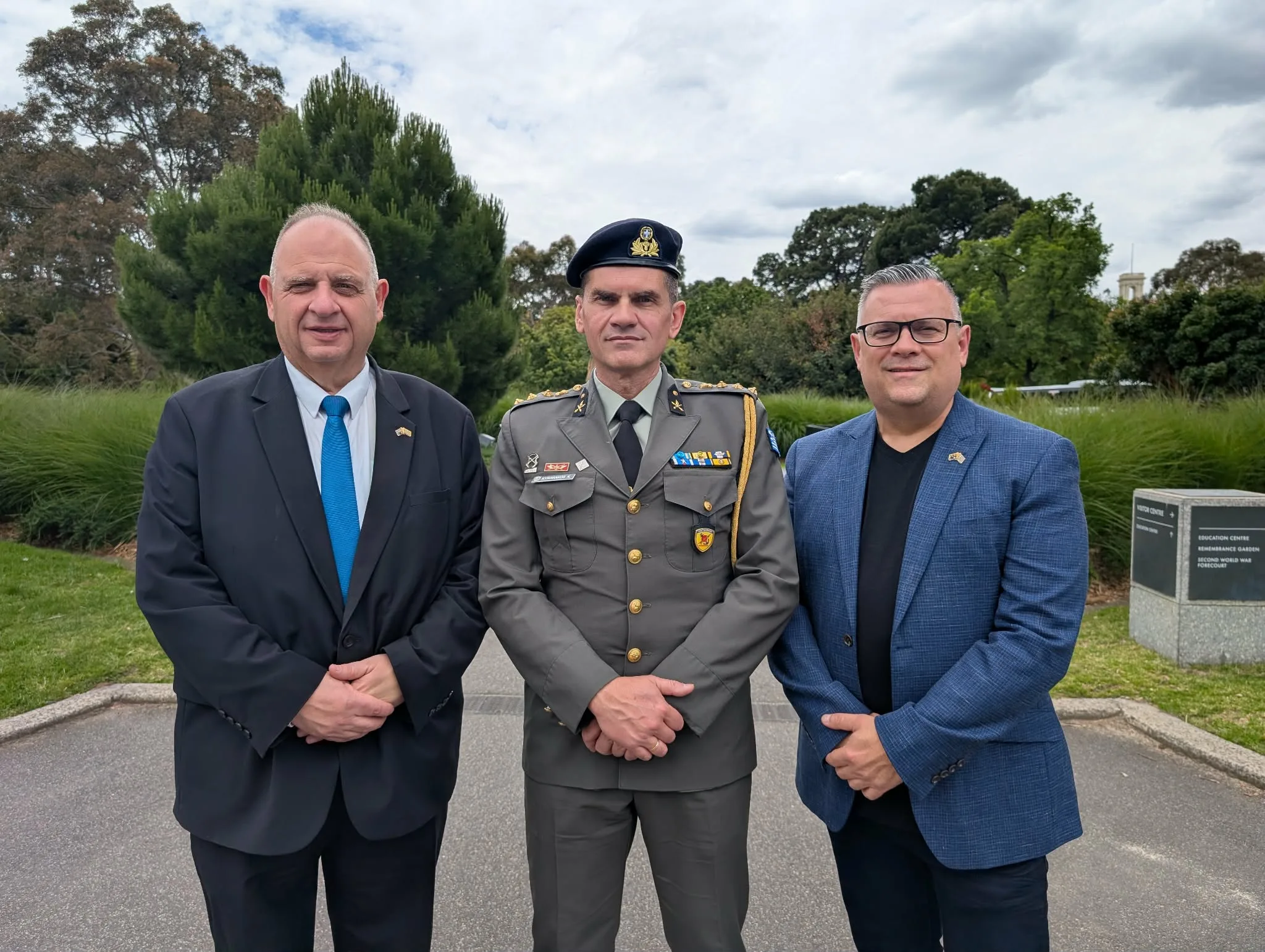 Peter Antrinopoulos, Colonel Kyriakakos, Jim Grivas – The Greek Herald